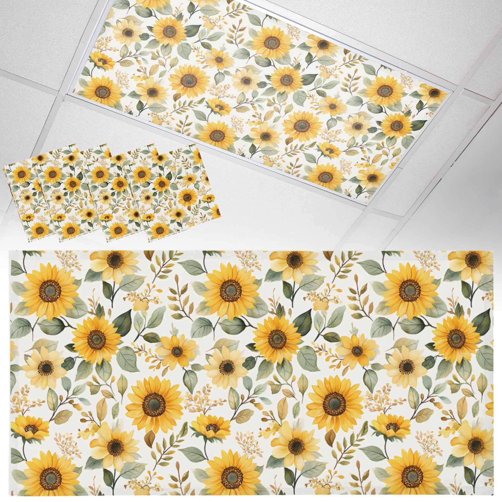 4 Pack Farmhouse Rustic Fluorescent Light Covers for Ceiling Lights ...