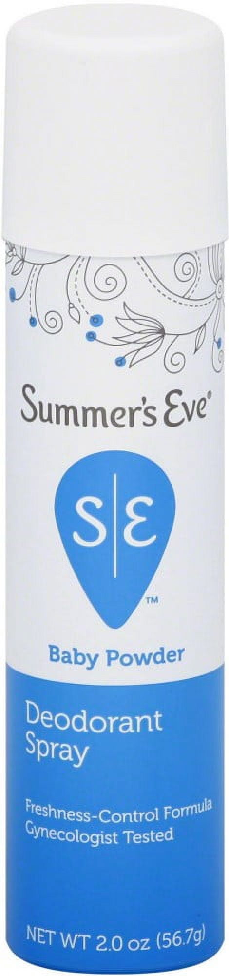 4 Pack - Feminine Deodorant Spray Baby Powder 2 oz - Walmart.com