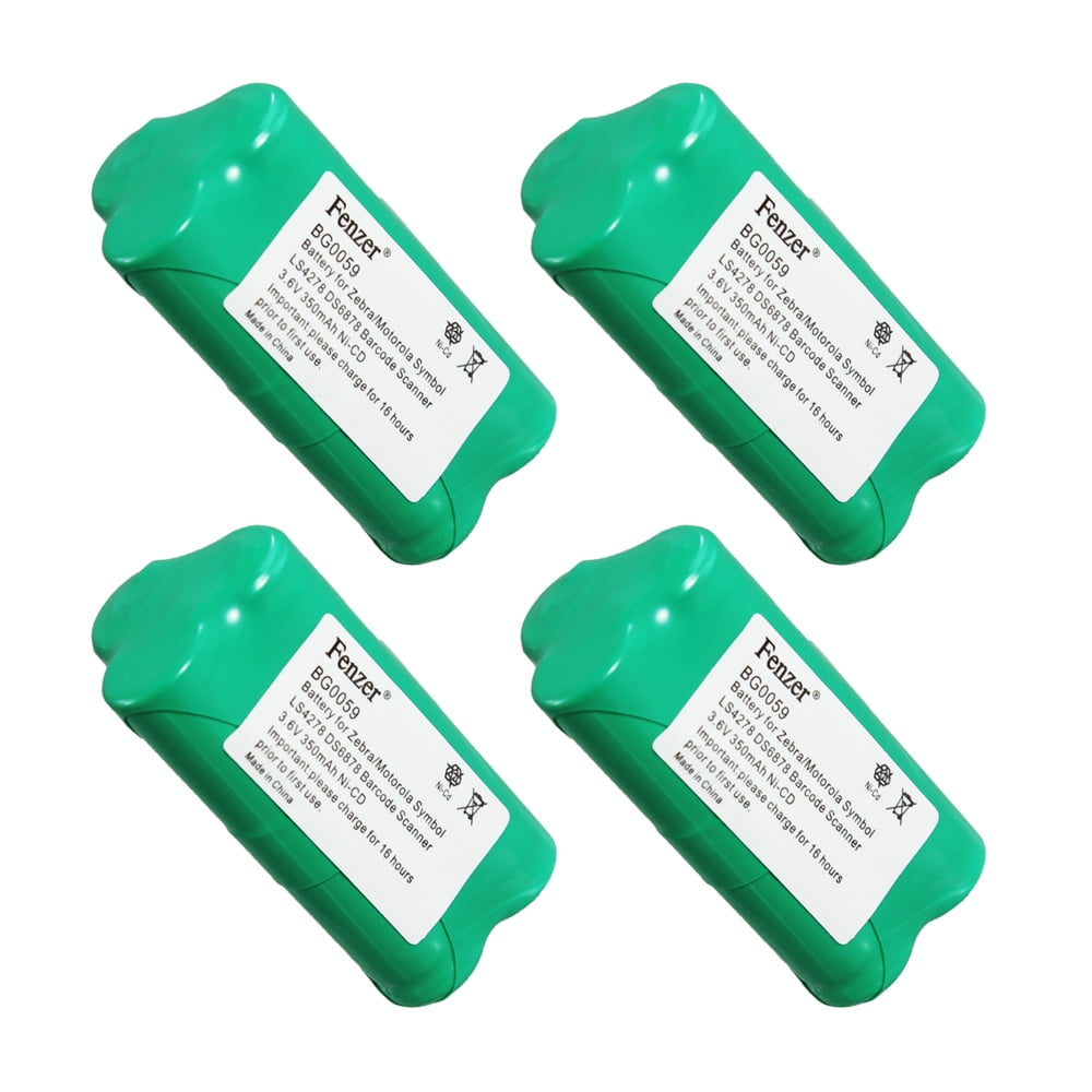 4-Pack Fenzer Barcode Scanner 3.6V Rechargeable Long Lasting Battery ...