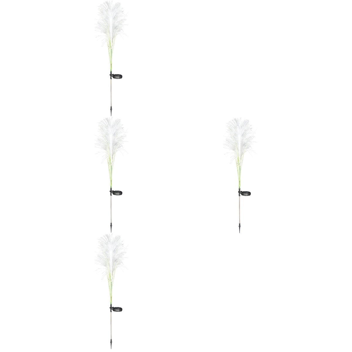 4 Pack Fiber Optic Reed Light Solar Lighting Outdoor Daytime Decoration ...