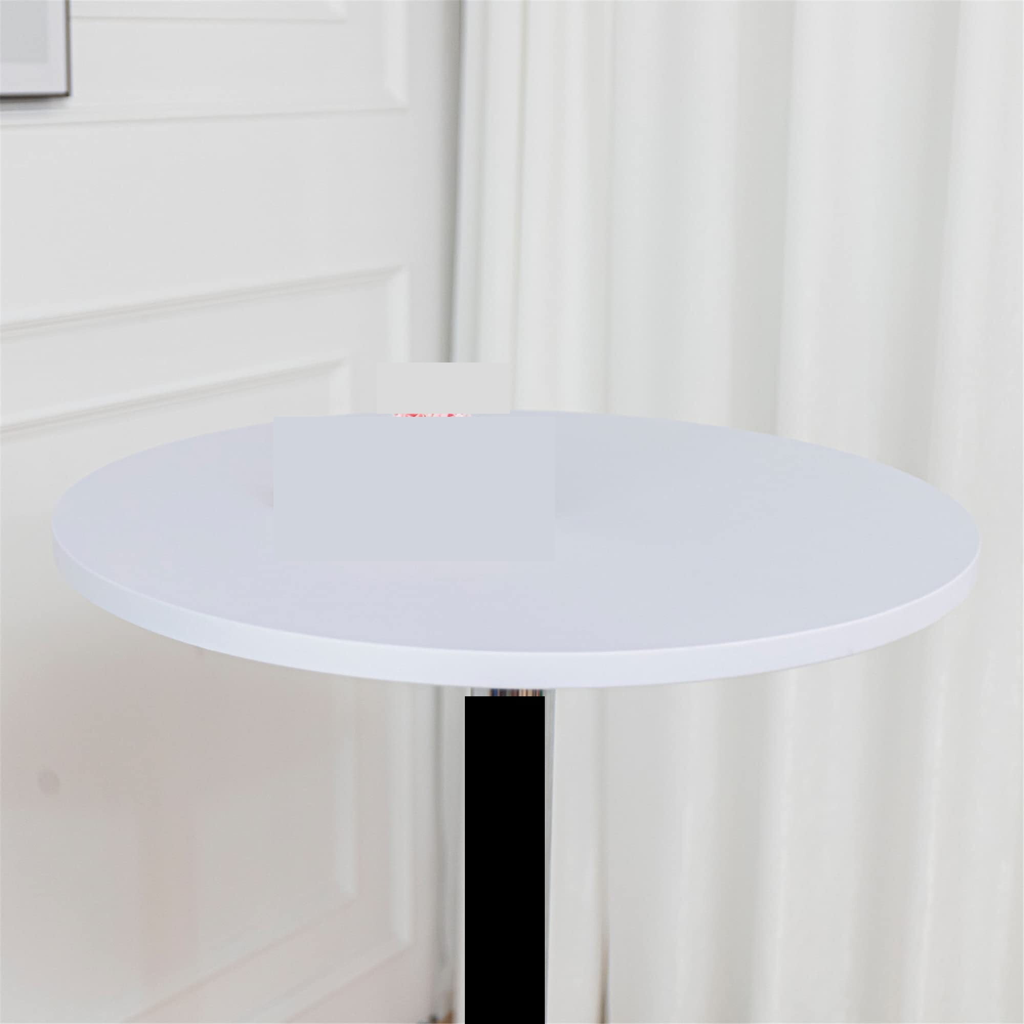 4-Pack Fitted Black Round Tablecloth Cocktail Table Topper Spandex ...