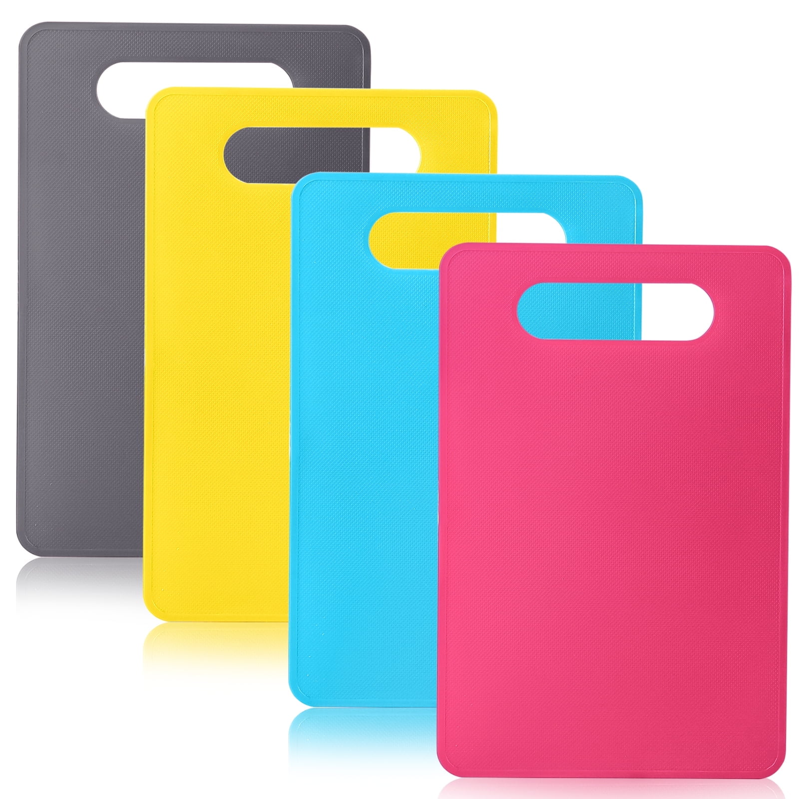 KitsKap Flexible Plastic Cutting Boards Set 4 Pack 11.4x7.5 Inches ...