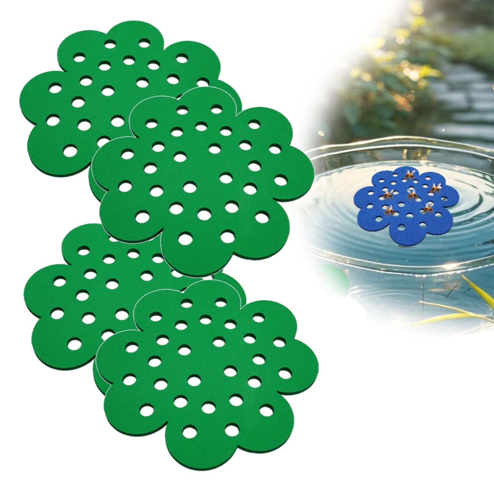 4 Pack Floating Bee Island 6 Inch Floating Bee Watering Station Use for ...