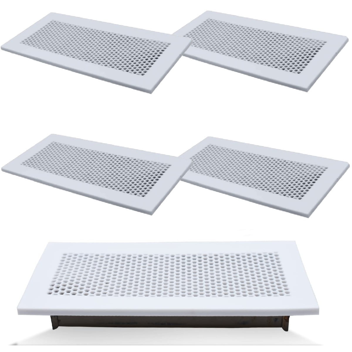 4 Pack Floor Vent Covers 4"x10" Floor Register Cover Silicone Rectangle ...