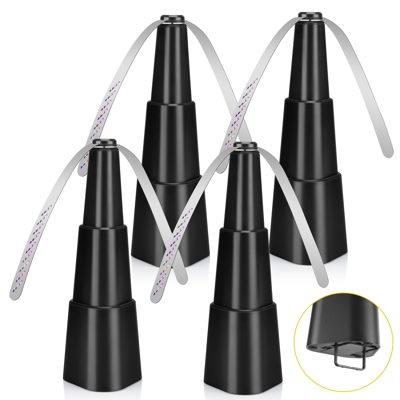 HuiTao Outdoor & Indoor Fly Repellent Flies Pack with 4 Fly Fans, 4 ...