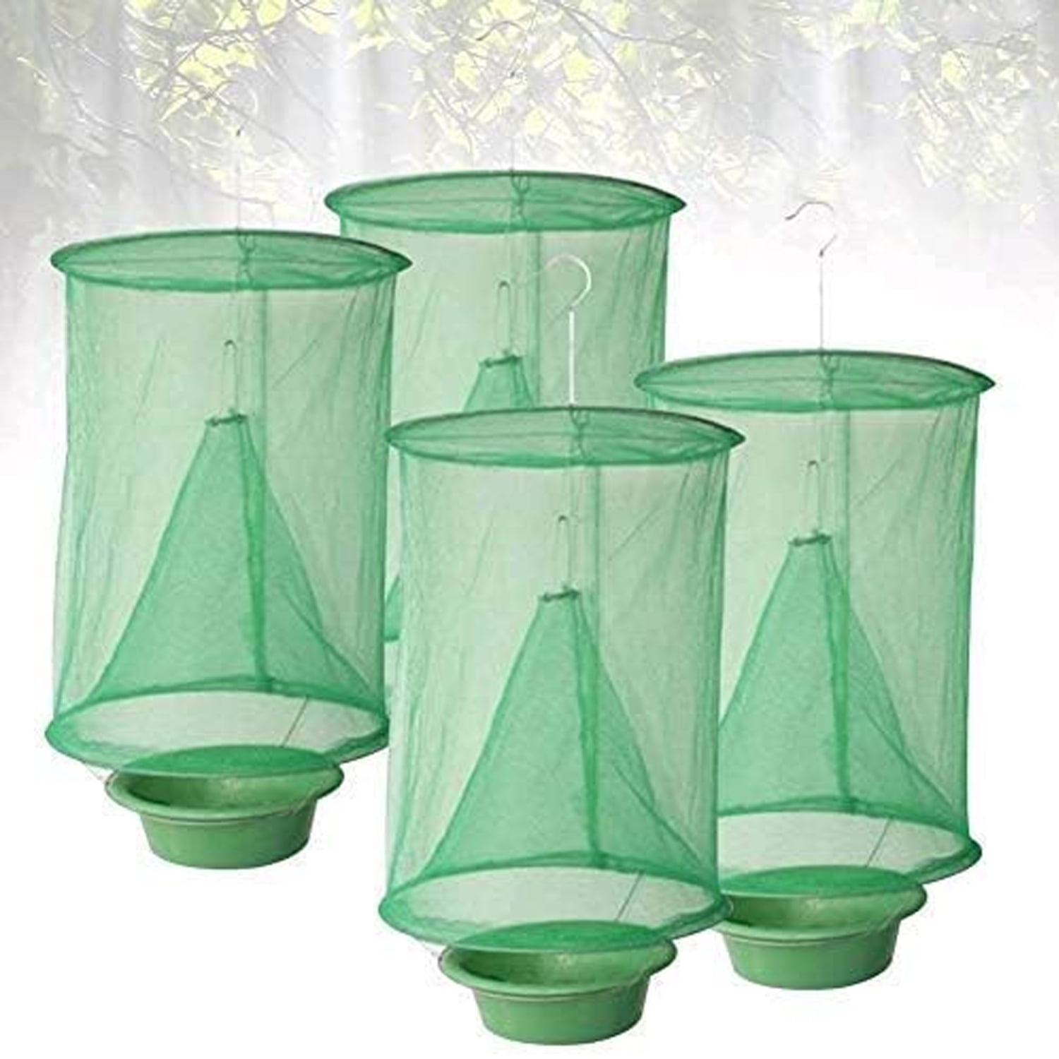 4 Pack Fly Trap Garden Ranch Orchard Trap,Ranch Fly Trap Flay Catcher ...