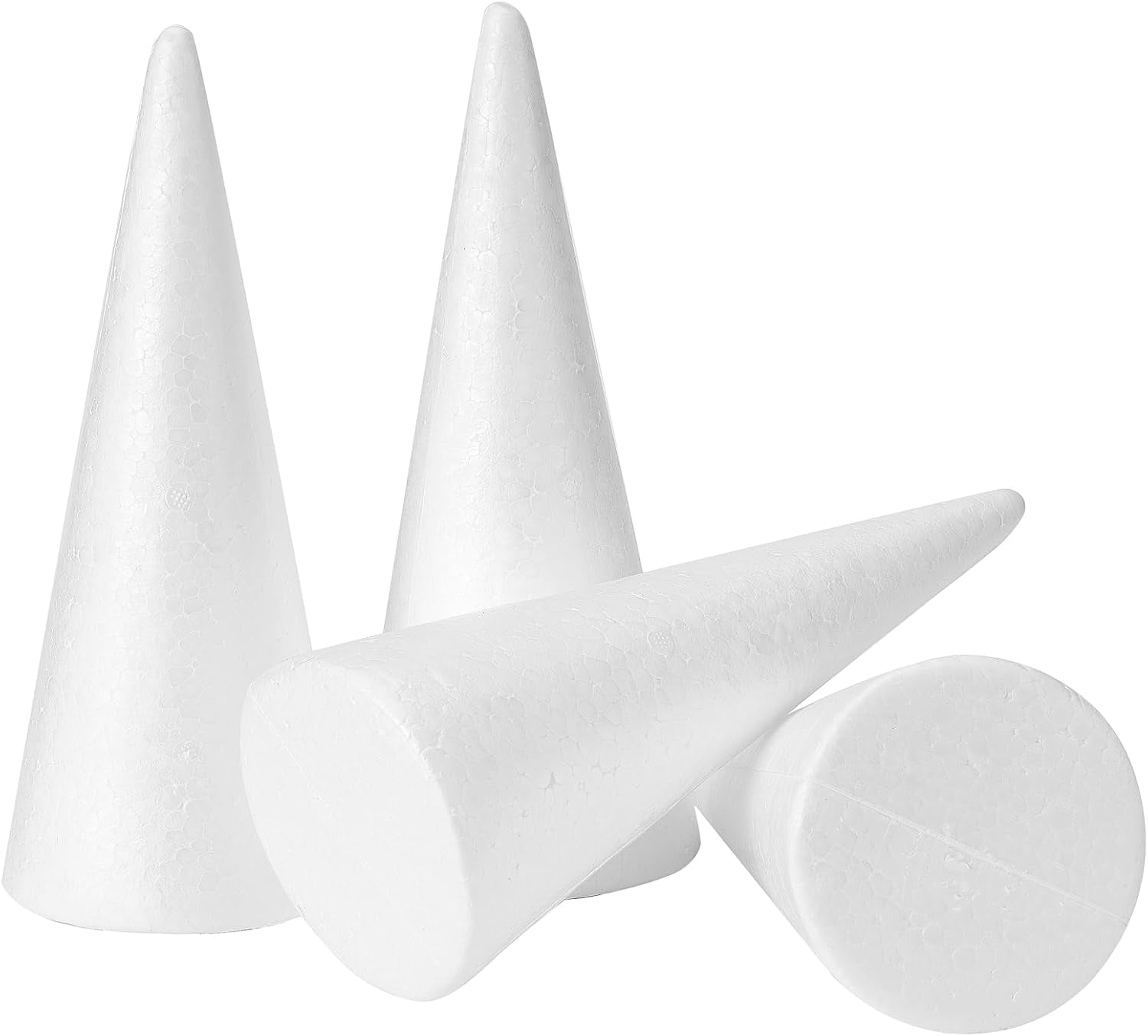 4 Pack Foam Cones for Crafts, Foam Trees Cones, 3.82×9.49 in Cones ...