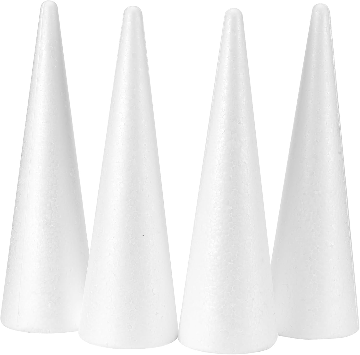 4 Pack Foam Cones for Crafts, Foam Trees Cones, 4.6×15.35 in Cones ...