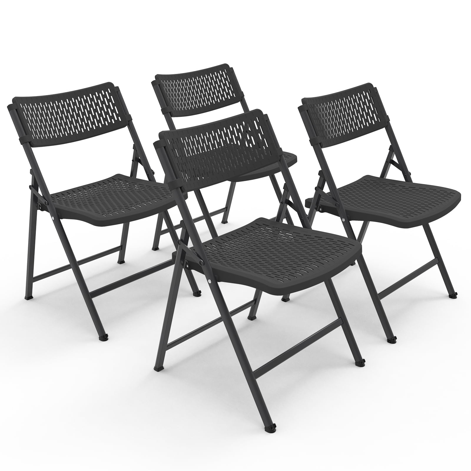 WLLJOY 4 Pack Folding Chair, 350 Lb Weight Capacity, Fold chair with ...