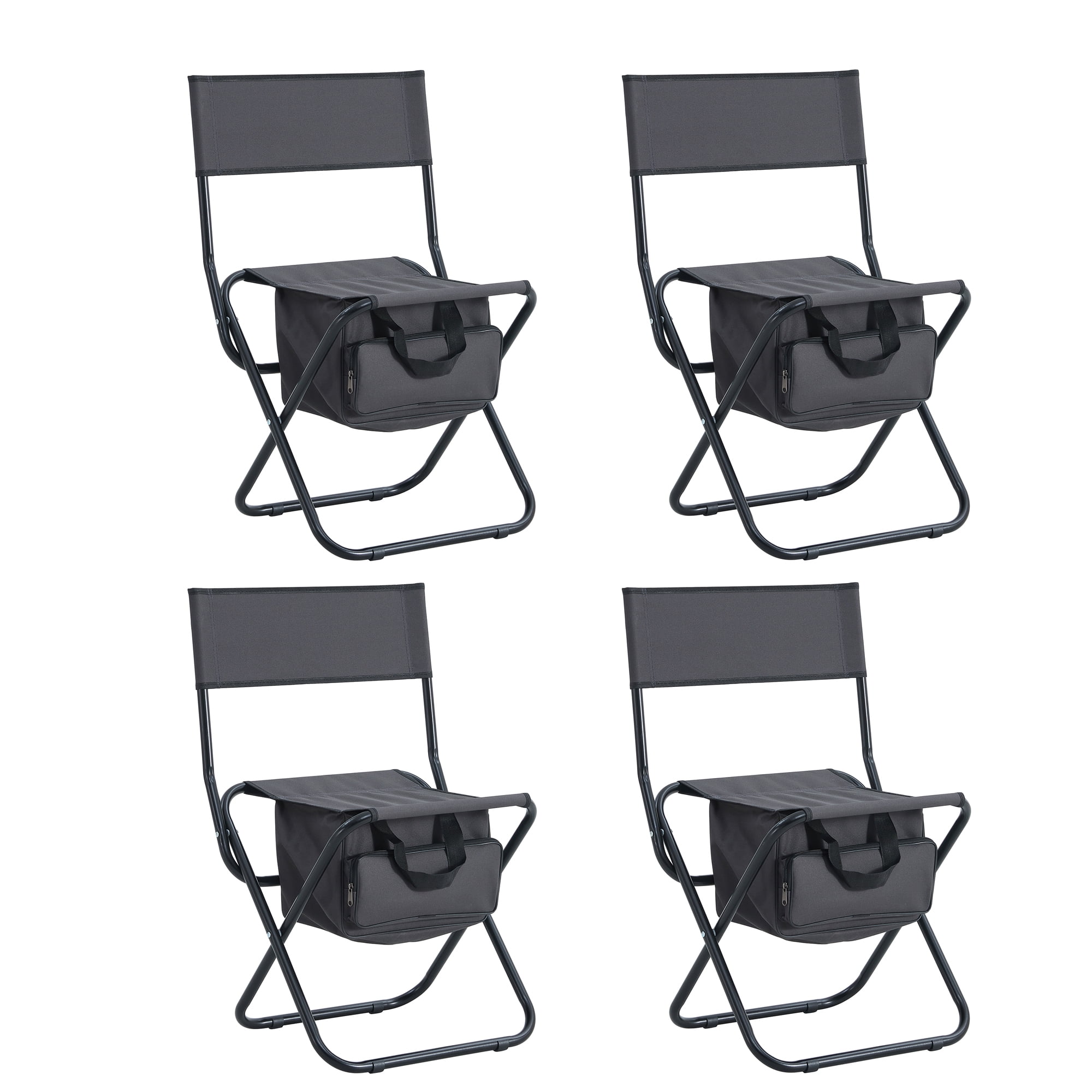 4 Pack Folding Chair With Storage Bag 280lbs Maximum Loading Capacity ...