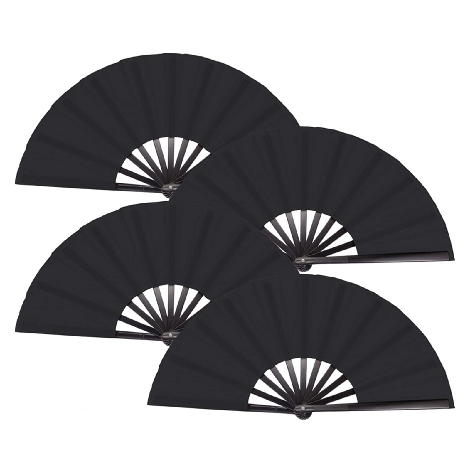 4 Pack Folding Hand Fan Hand Folding Fans Chinese Tai Chi Folding Fan ...