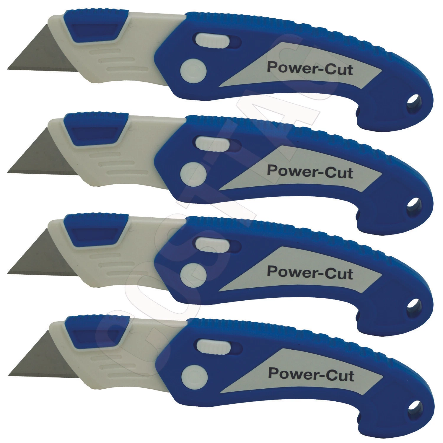 4-Pack Folding Utility Knife Box Cutter, Quick Change Blade With Lock ...