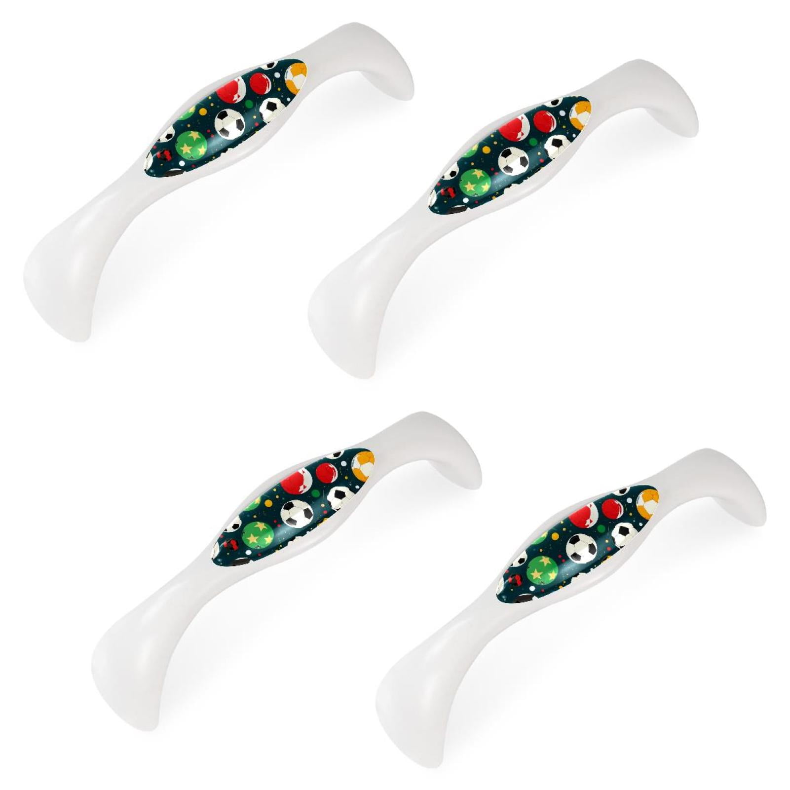 4-Pack Football Soccer Pull Handle for Kitchen Cupboard Door, Bedroom ...
