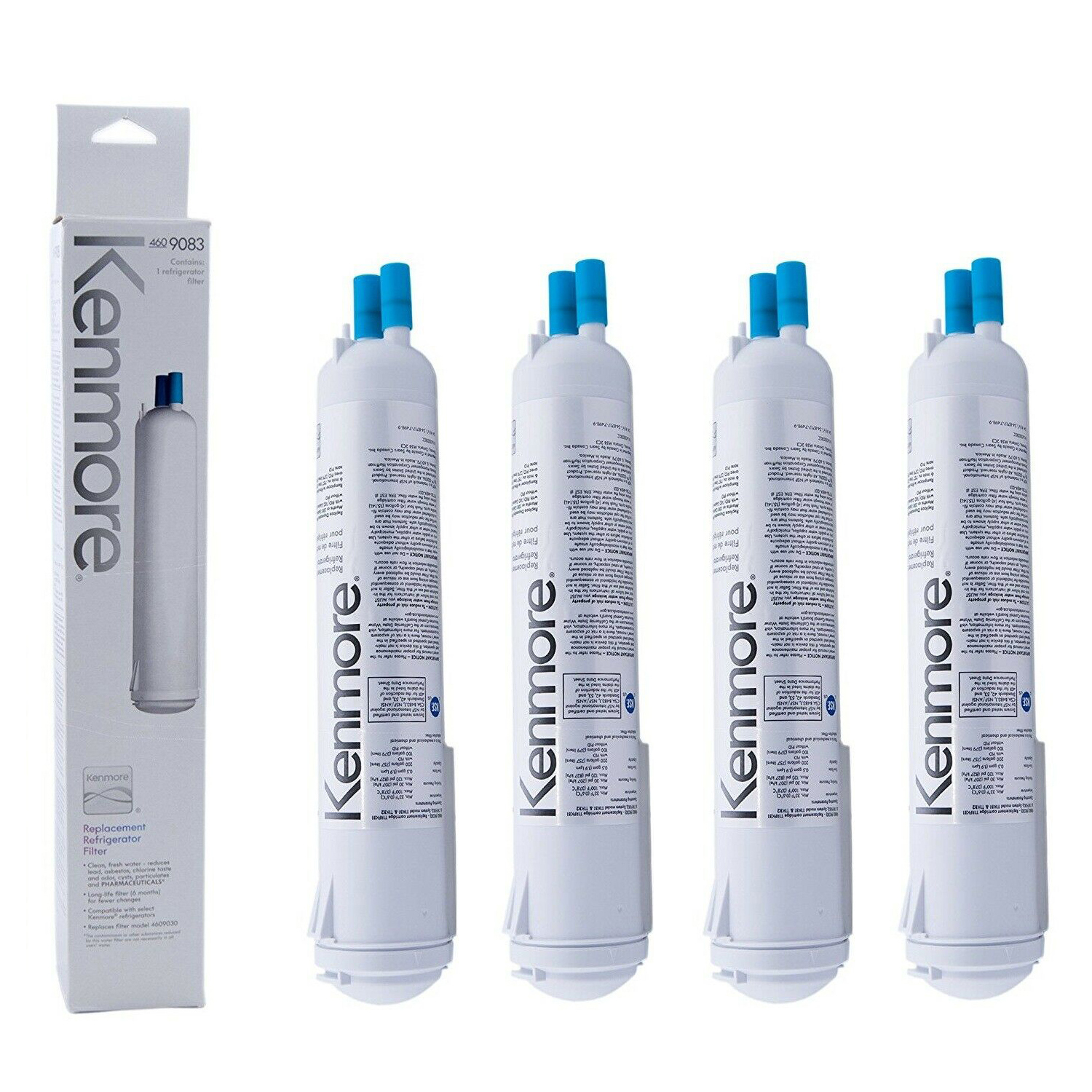 4 Pack For 9083 Replacement Refrigerator WaterFilter 46-9083,9020/9030 ...
