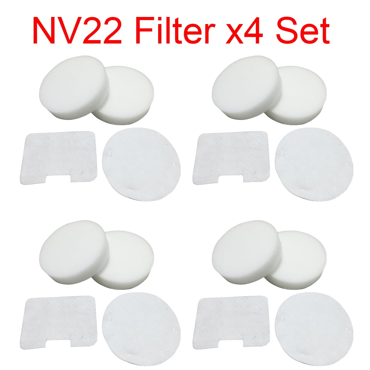 4 Pack For Shark Navigator NV22L Vacuum Filters Fits NV22 NV22L, NV26 ...
