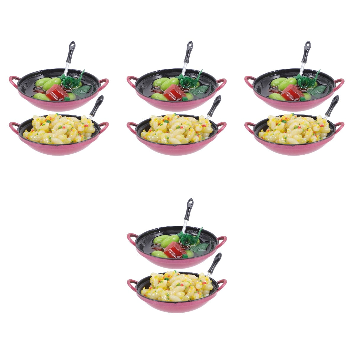 4 Pack Fried Rice and Vegetables Model Kids Pretend Play Toys Child 6x5 ...