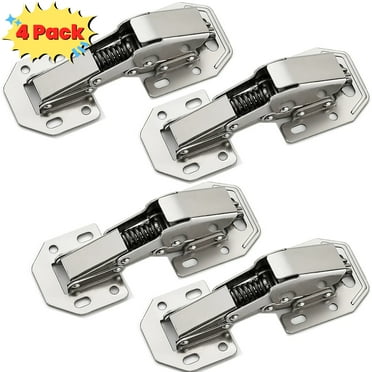 2 Pack - Face Frame Quiet Soft Close Cabinet Door Hinges, 1/2 Inch ...