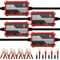 [4-Pack] Fully Automatic Trickle Battery Charger, 1000mA 12V Smart Car ...