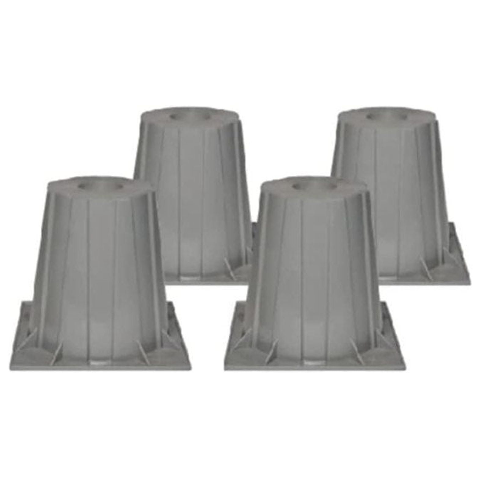 4 Pack Furniture/Condensate Pump/ Risers, Gray 6" Risers with adhesive ...