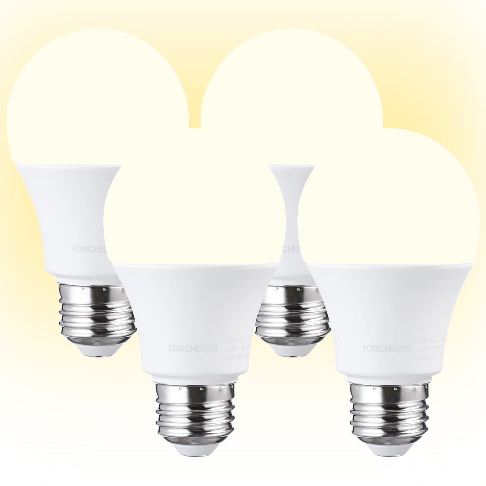 4 Pack Garage Door Opener LED Light Bulb, 100W Equivalent, 1700 Lumens ...
