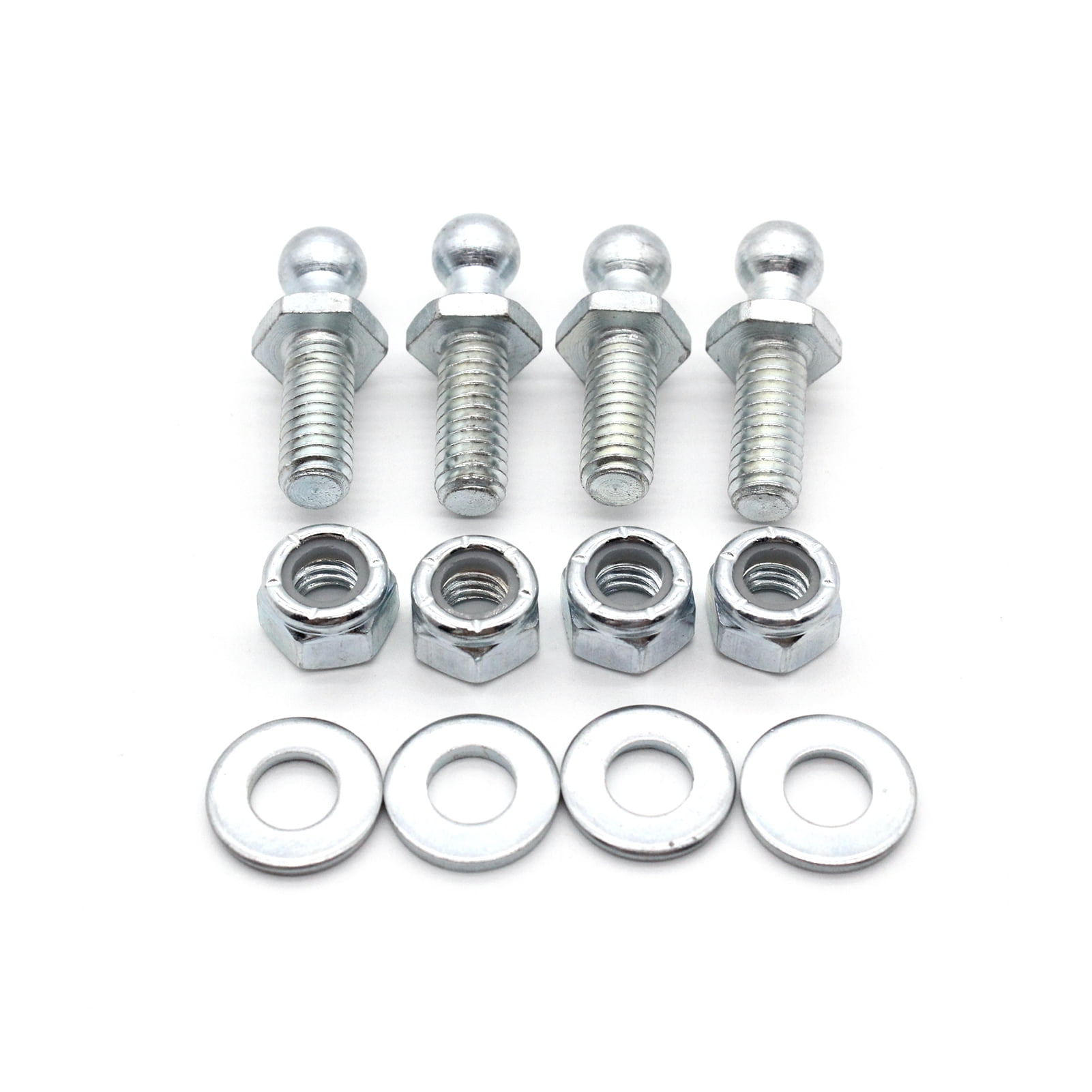 4 Pack Gas Lift Support Strut Fitting - 10mm Ball Studs with Hardware ...