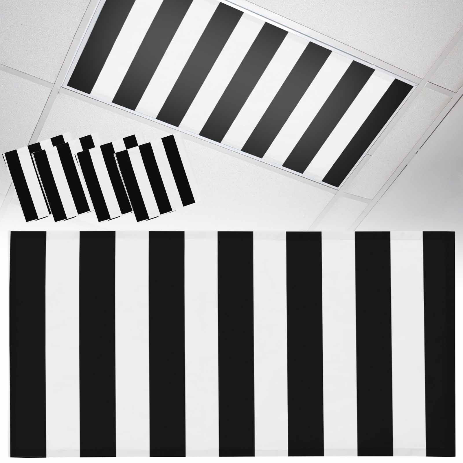4 Pack Geometric Pattern Fluorescent Light Covers for Ceiling Lights ...
