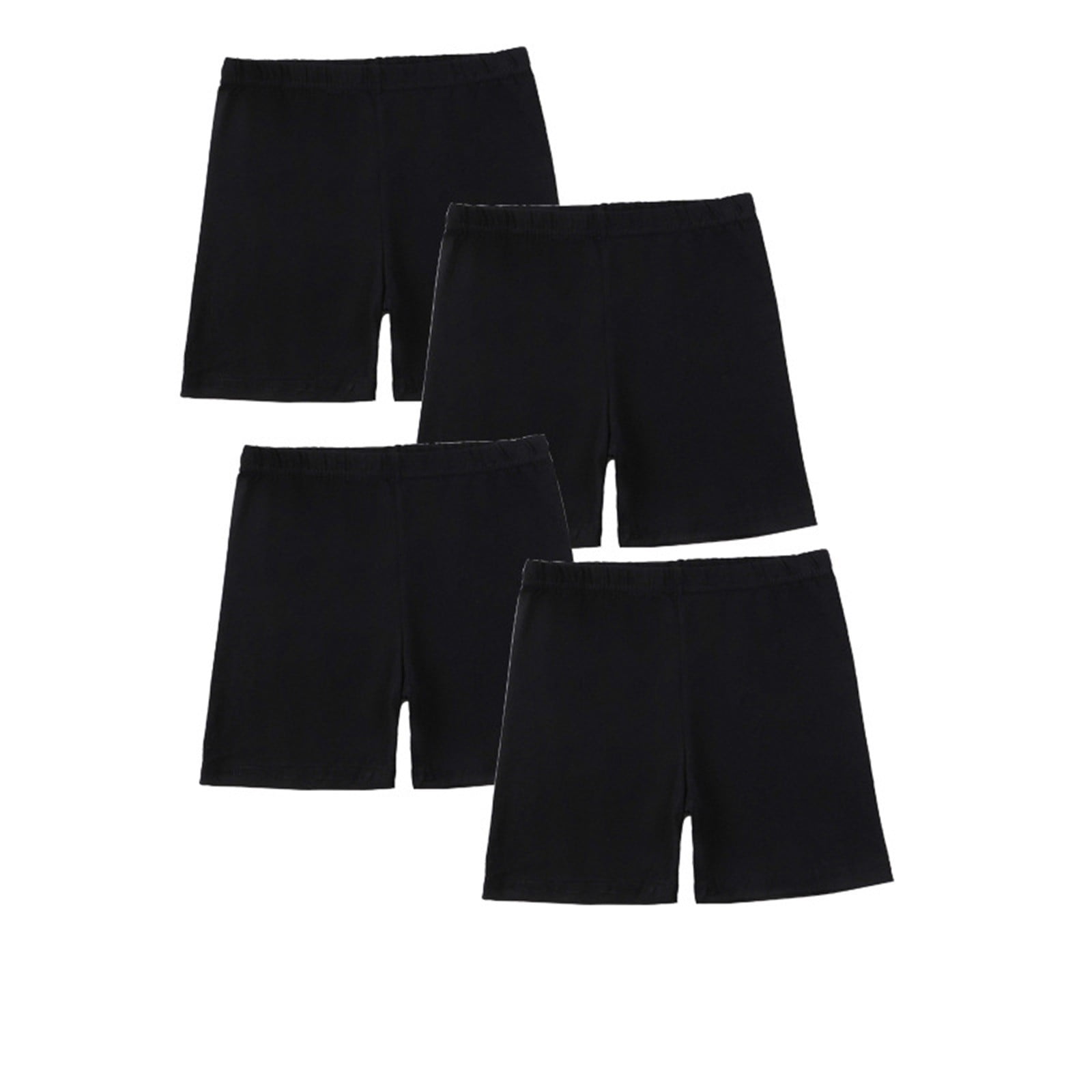 4 Pack Girls Bike Shorts 5‐14 Years Soft Cotton leggings Toddler Biker ...
