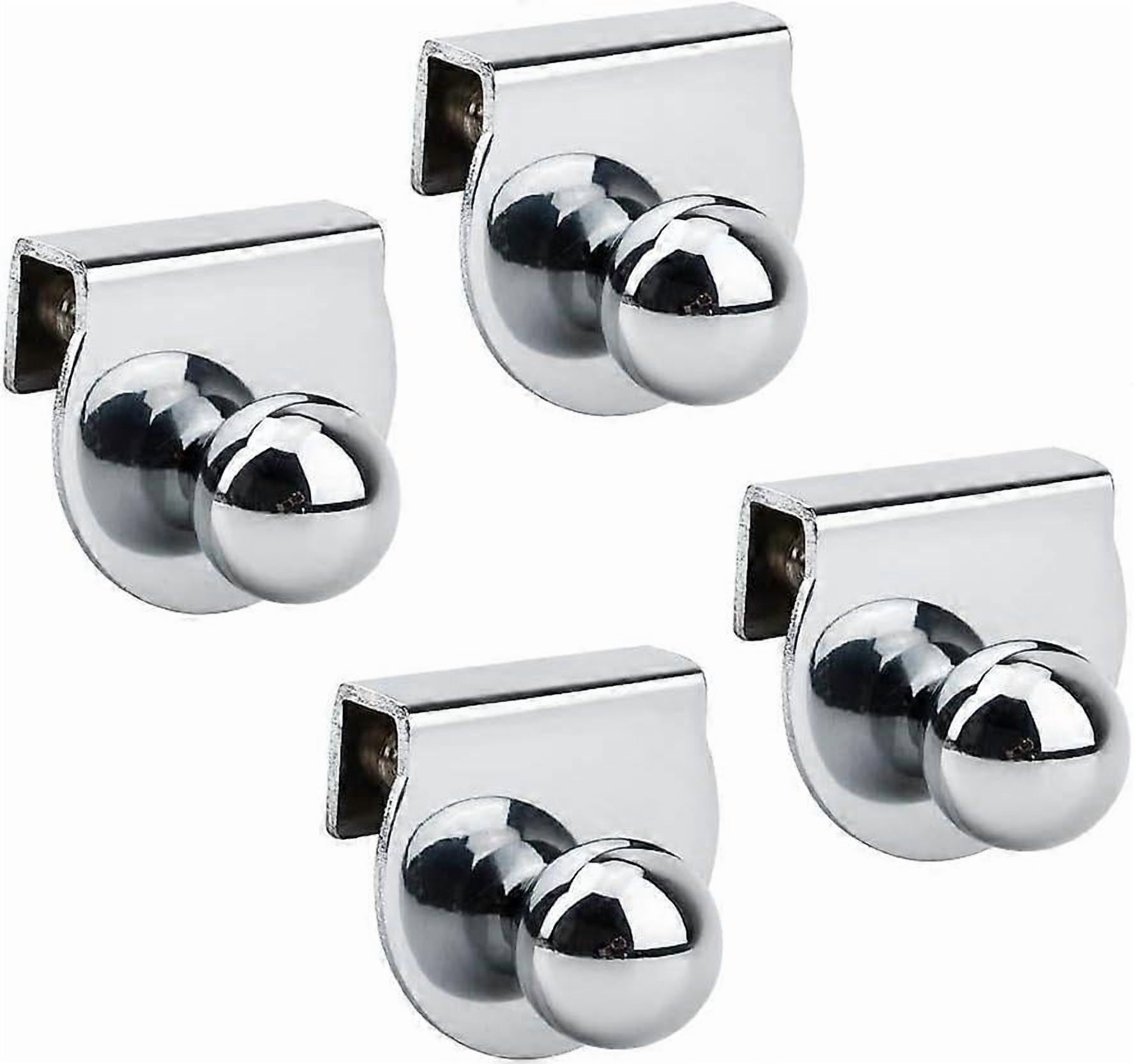 4 Pack Glass Door Handles, No Drilling, Glass Door Clamp Clips, 5-8mm ...
