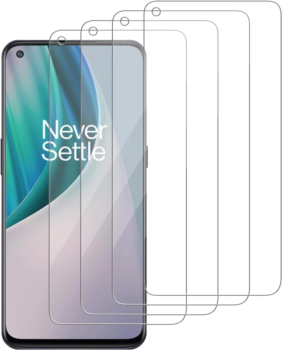 4 Pack Glass Screen Protector Compatible for OnePlus Nord N10 5G ...