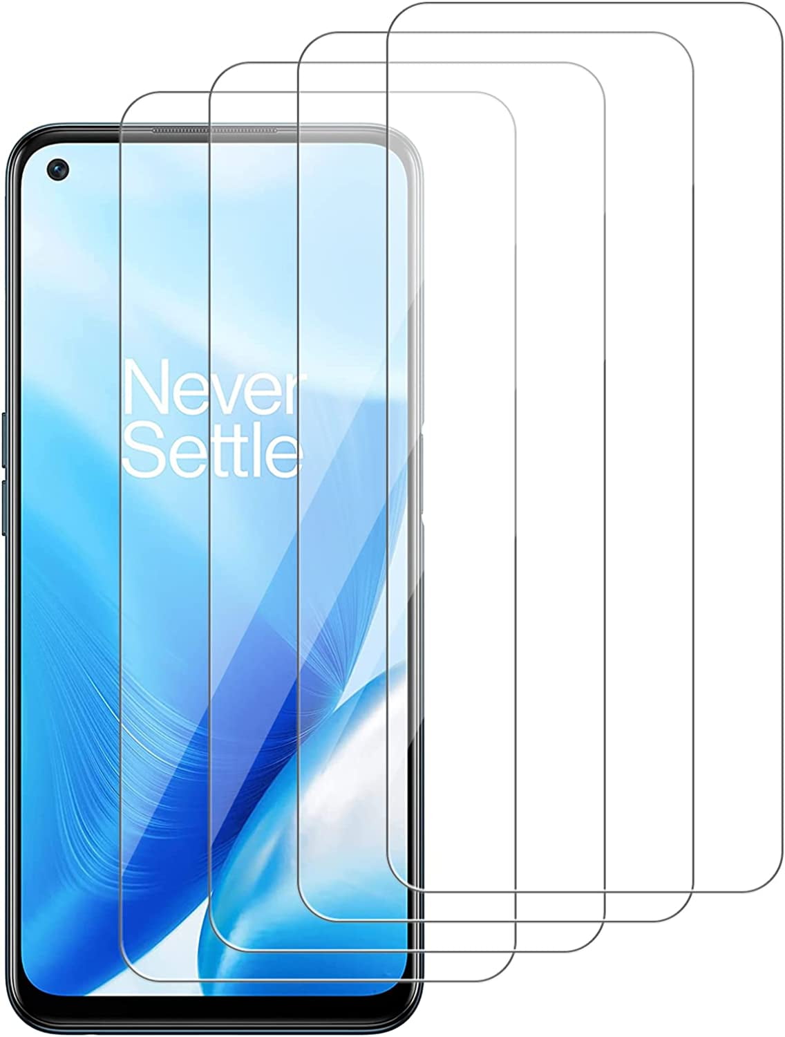 [4 Pack Glass Screen Protector Compatible for OnePlus Nord N200 5G[9H ...