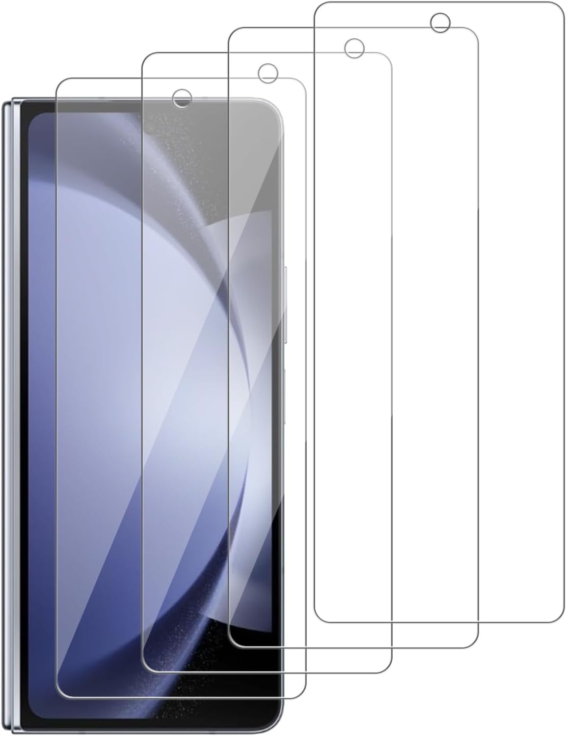 4 Pack Glass outer Screen Protector Compatible for Samsung Galaxy Z ...