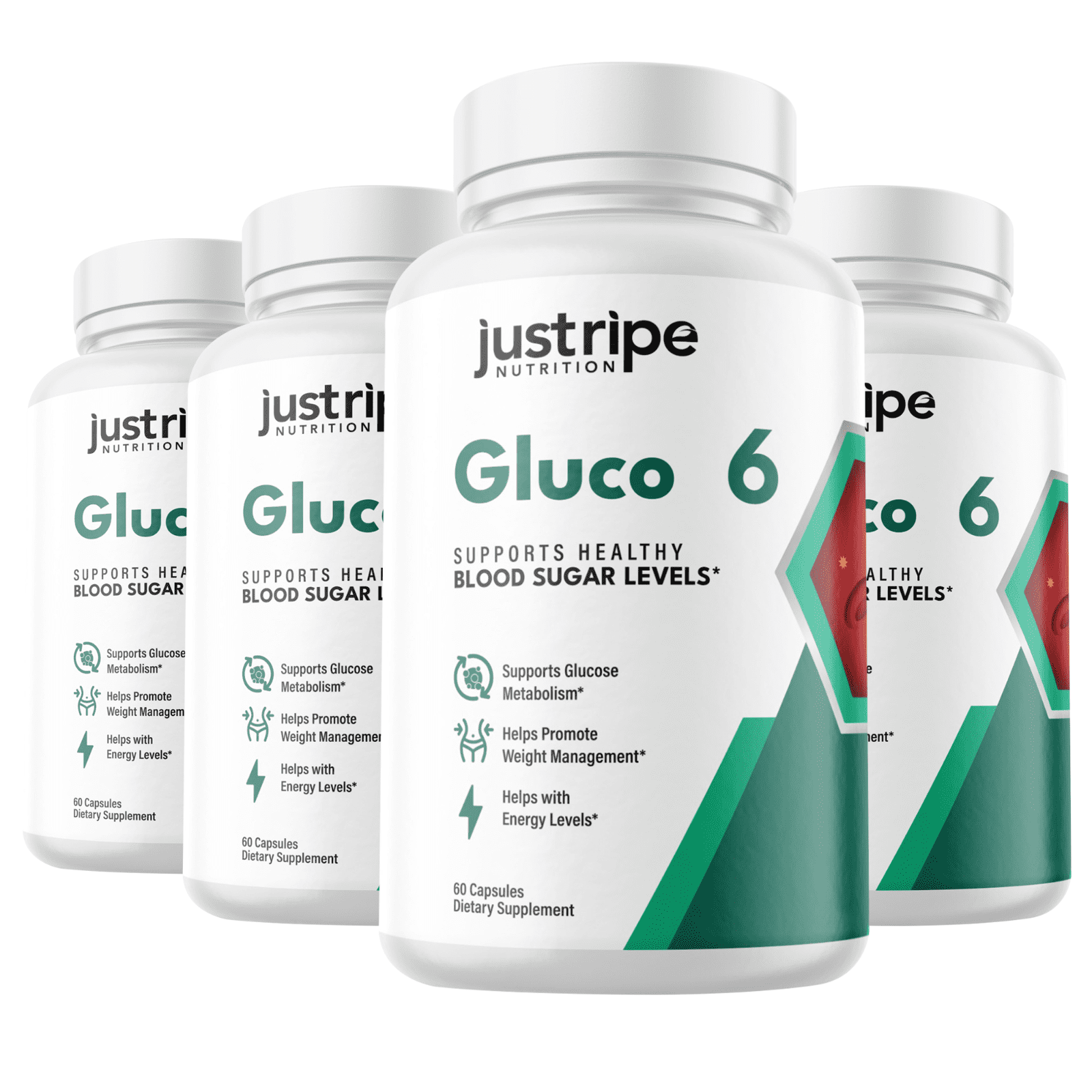 4 Pack Gluco6 Supplement Advanced Formula Supports Healthy Blood Levels ...