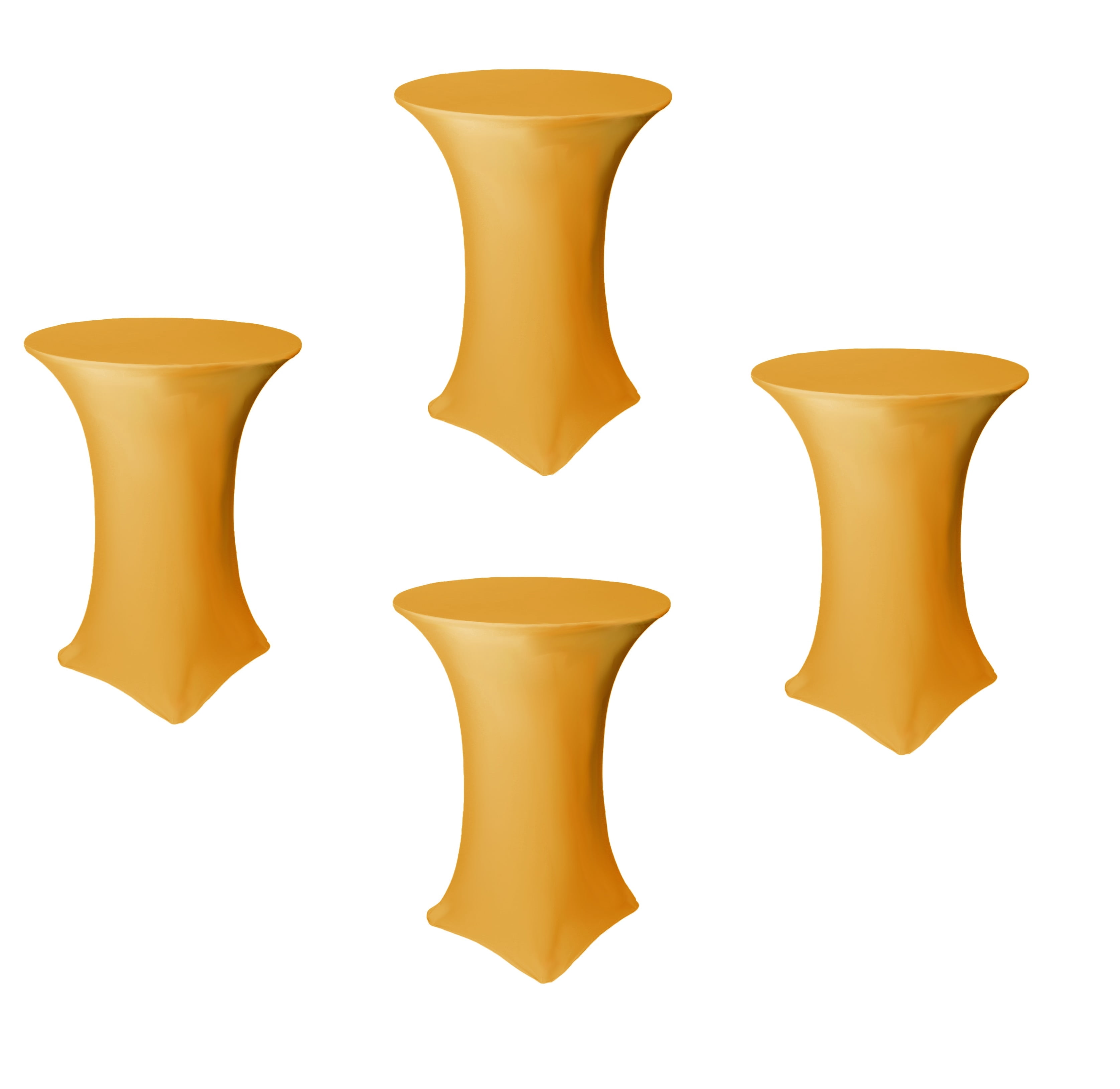 4 Pack Gold 30 x 42 Fitted Stretch Spandex Highboy Cocktail Cover by ...