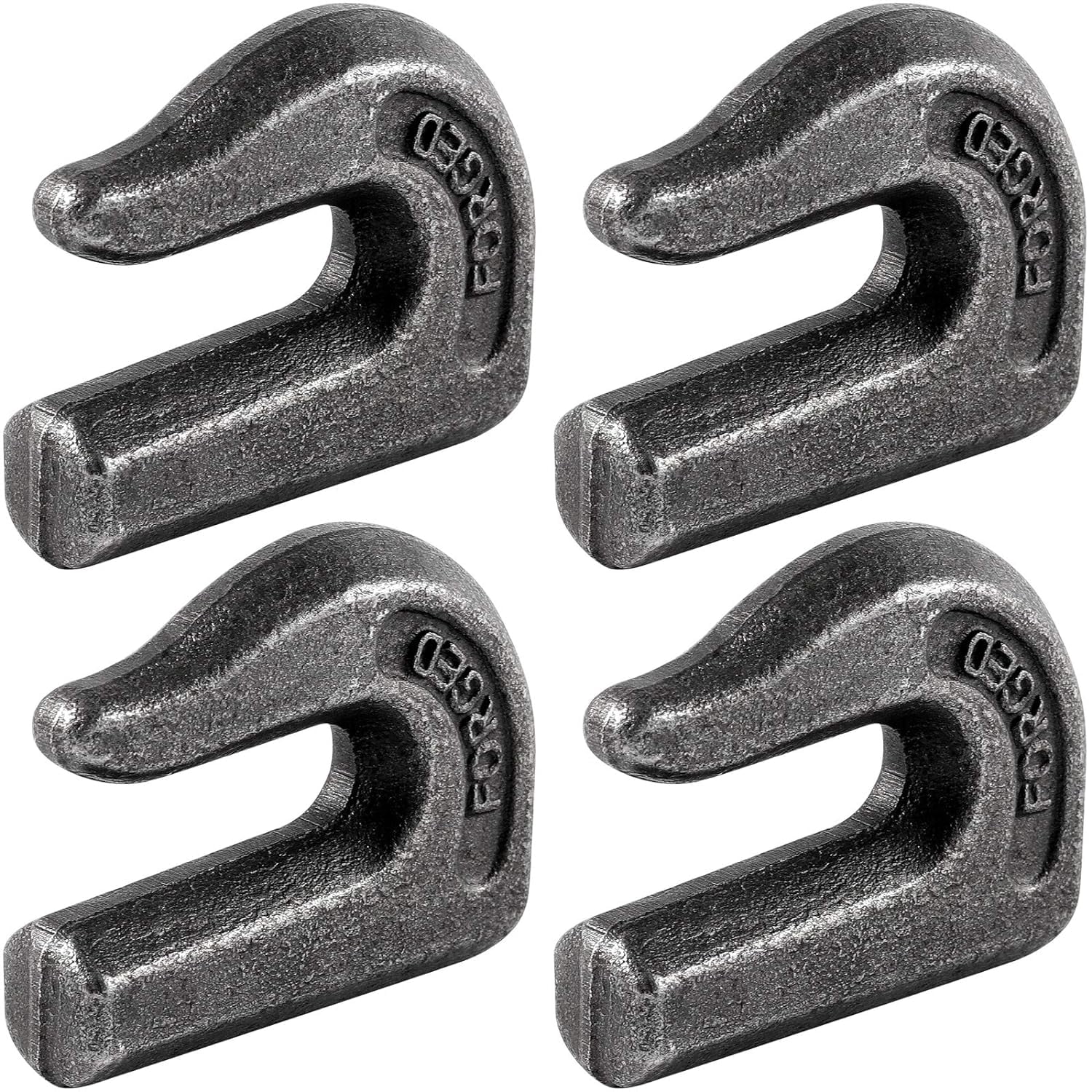 4 Pack Grab Hooks, 3/8 Inch G70 Weld On Clevis Chain Hook, Heavy Duty ...