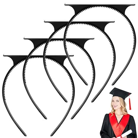 4 Pack Graduation Cap Headband, Grad Cap Headband Insert Secures Your ...
