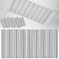 4 Pack Gray White Striped Fluorescent Light Covers for Ceiling Lights ...