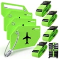 4-Pack Green Luggage Tag and Strap Set - Walmart.com