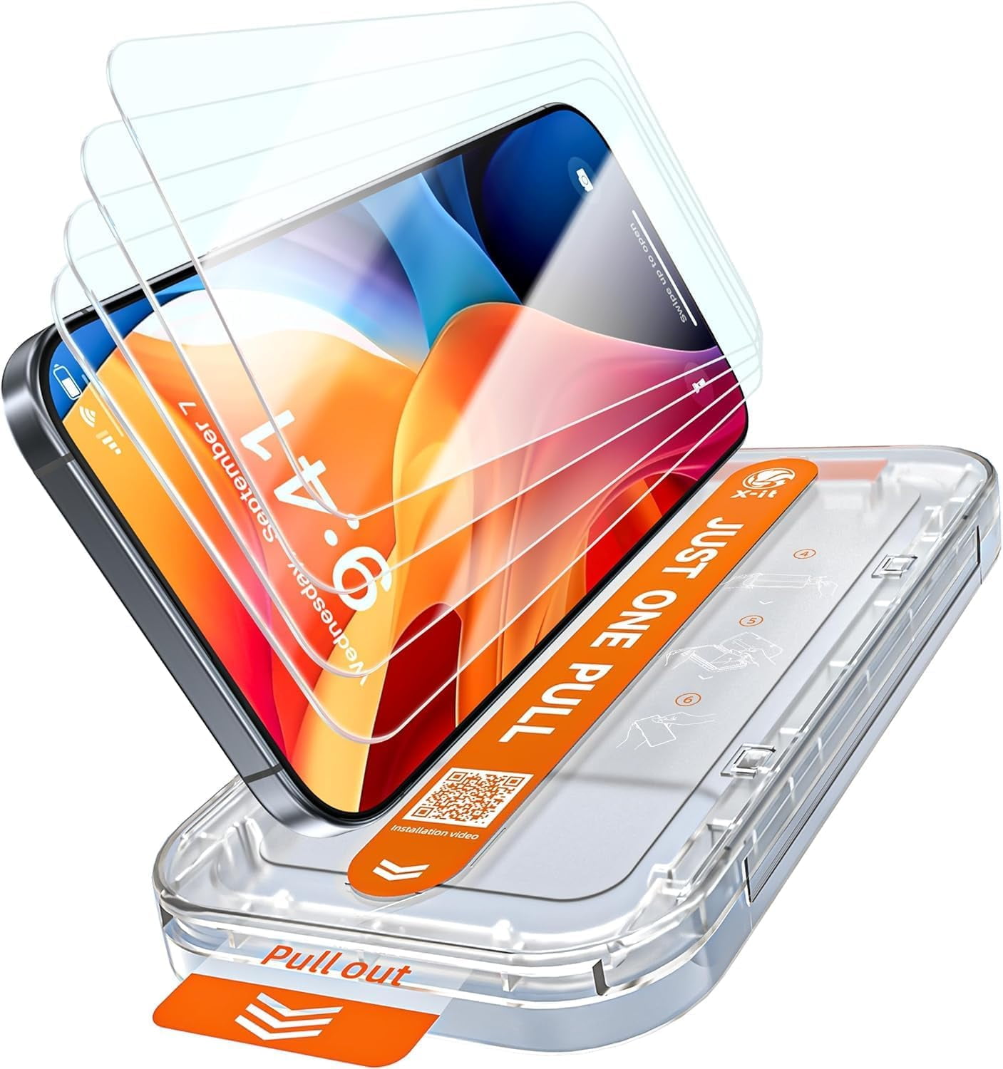 4-Pack HD Screen Protector for iPhone 15 Pro Max,[Military Grade ...