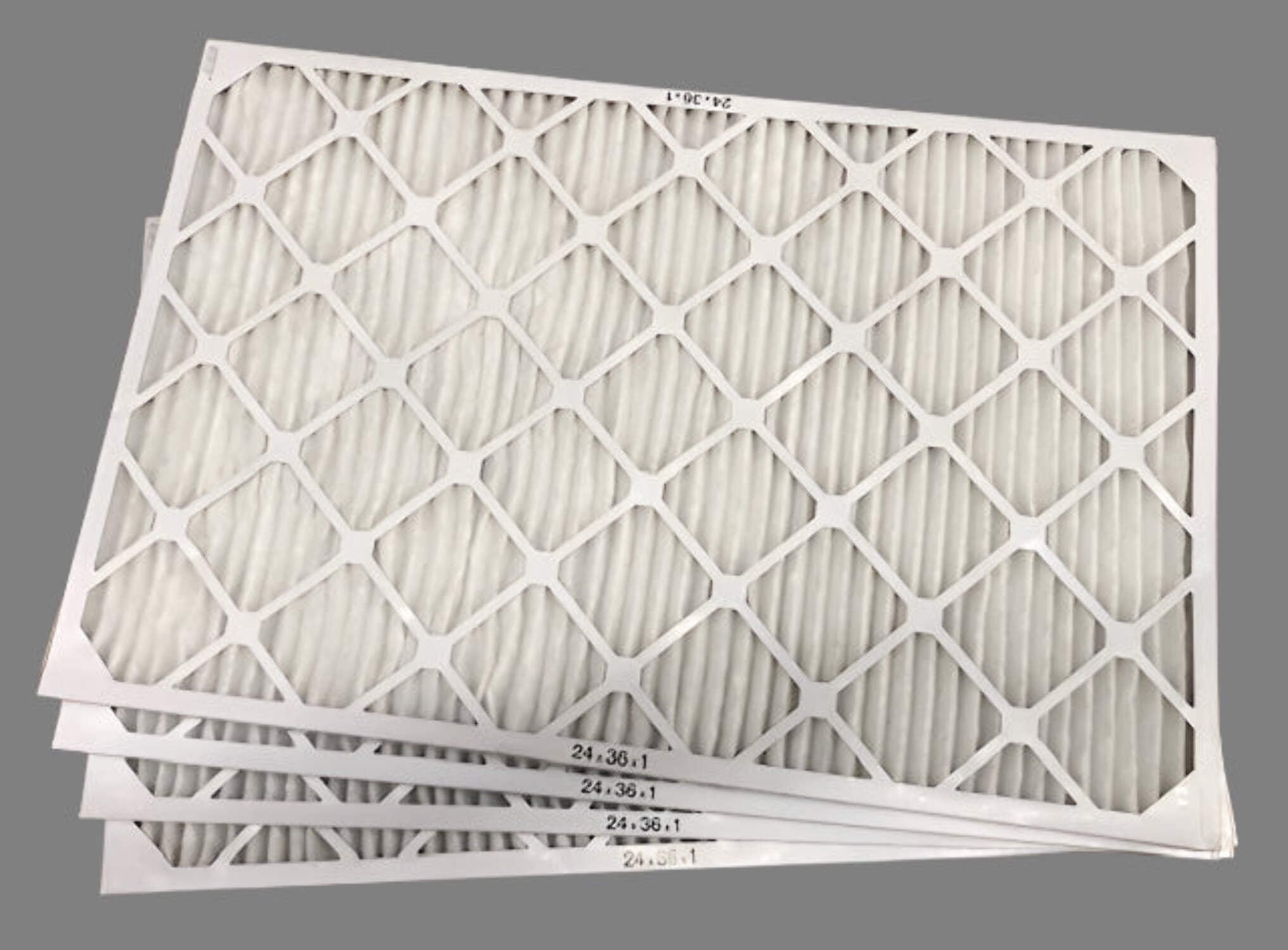 4-Pack HDX 24 in. x 36 in. x 1 in. Premium Pleated Air Filter FPR-10 ...