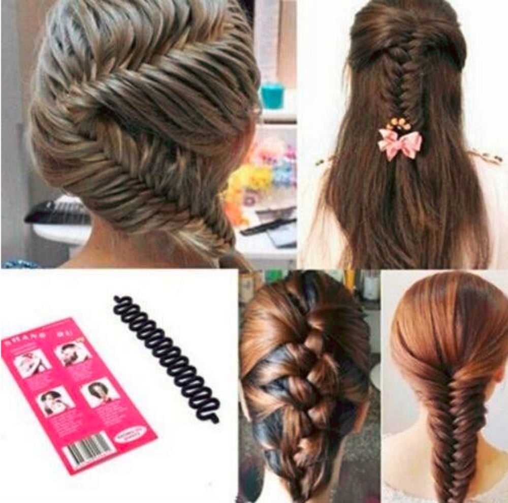 4-Pack Hair Braiding Tools with Hook – Magic Hair Twist Styling Bun ...