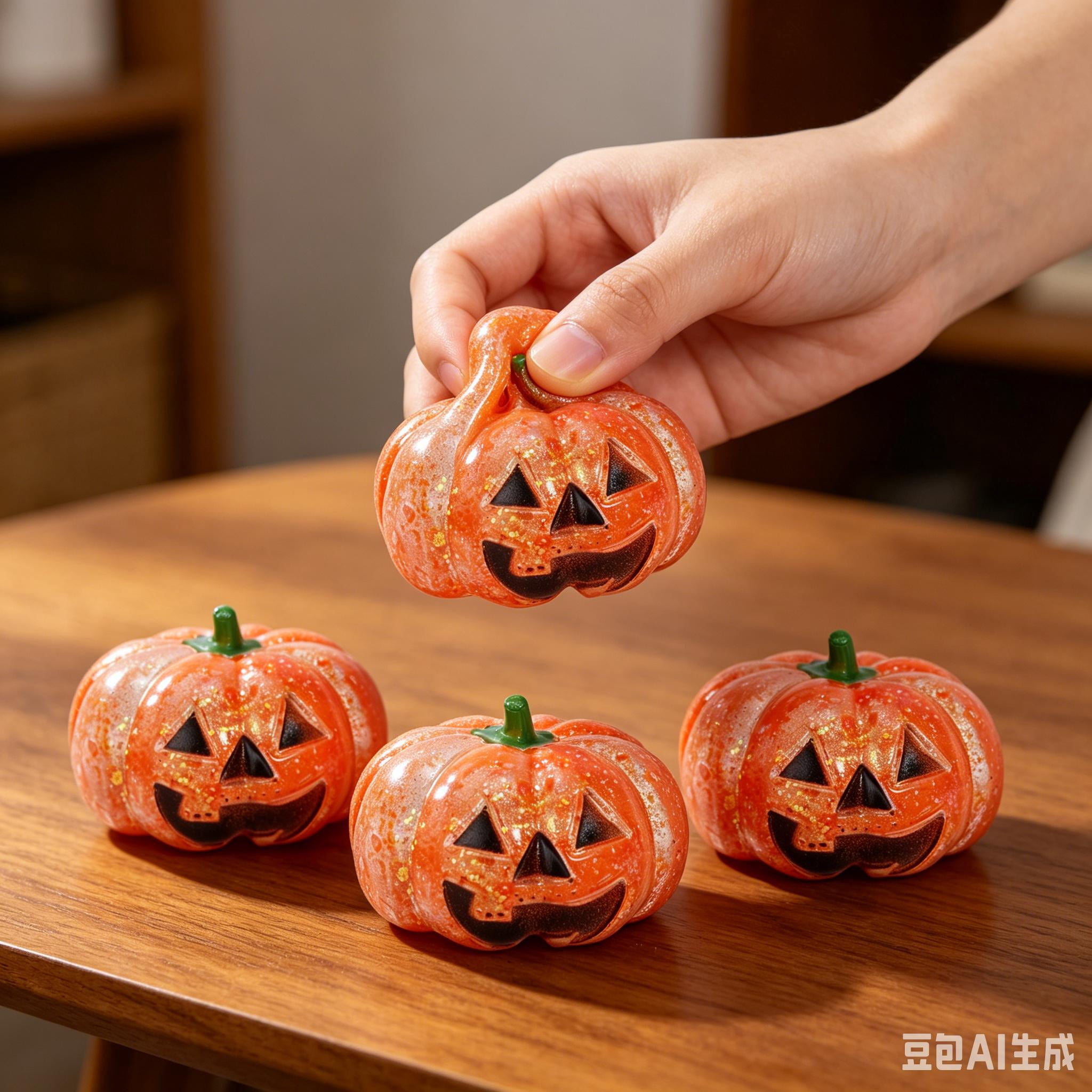 4-Pack Halloween Soft Pumpkin Toys, Slow Rising Lantern Stress Relief ...