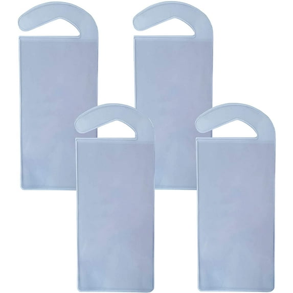 4-Pack Clear Plastic Handicap Parking Placard Hanger Holder - Easy Pass ...