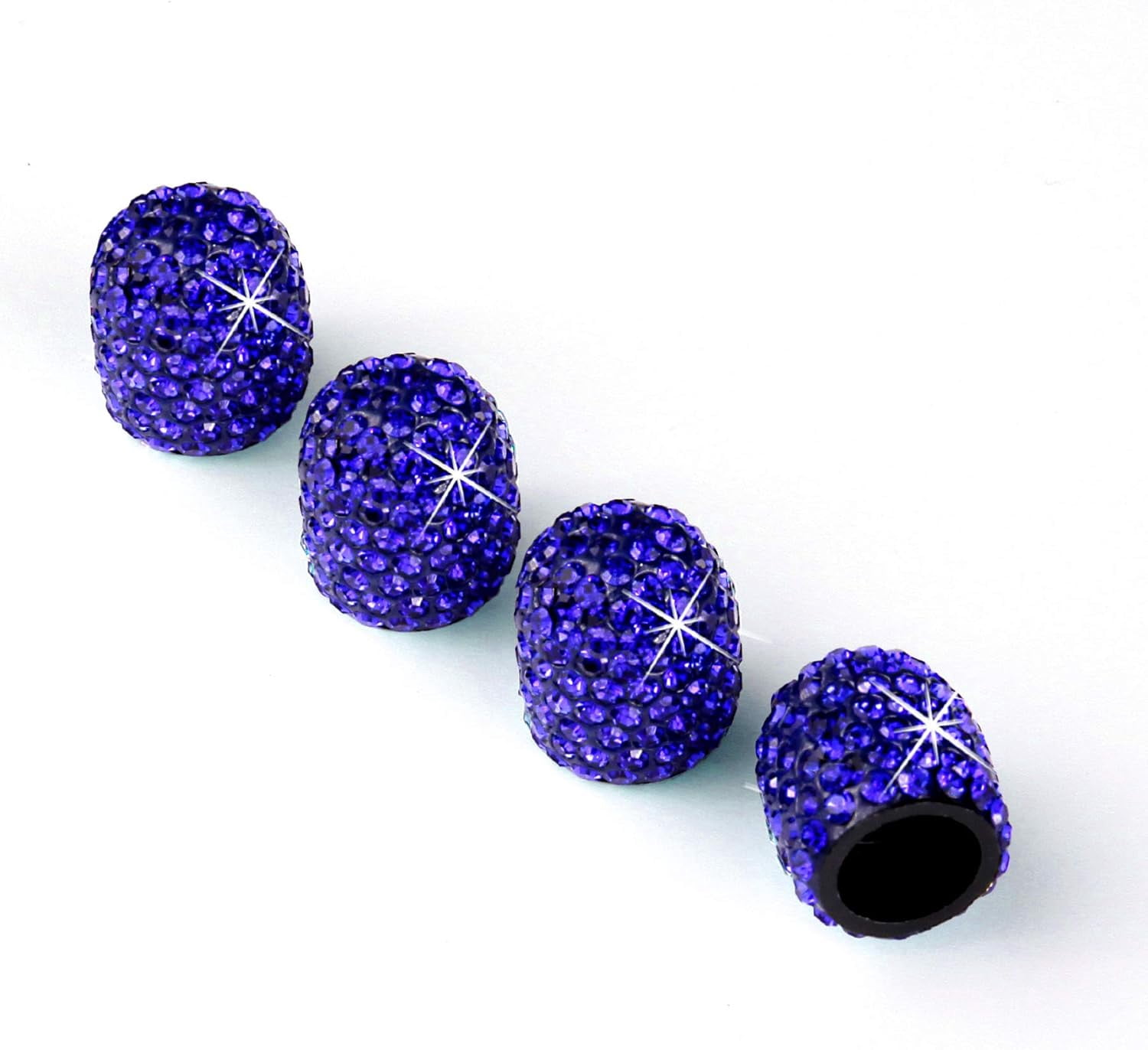 4 Pack Handmade Crystal Rhinestone Tire Valve Stem Caps, Wheel Tire ...