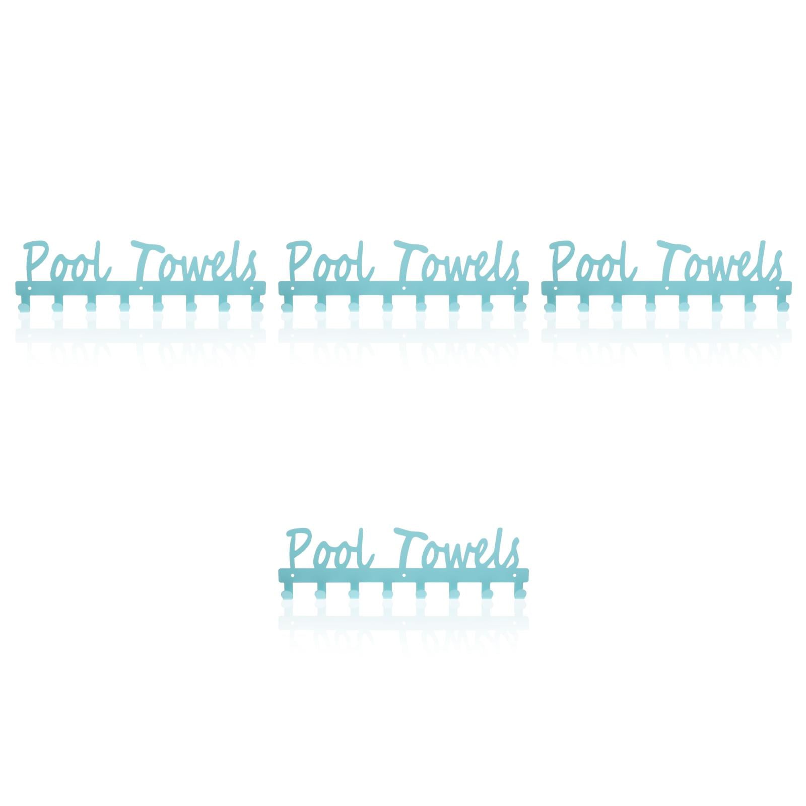 4 Pack Hanger Tub Pool Towel Hook Poolside Coat and Hat Rack Child ...