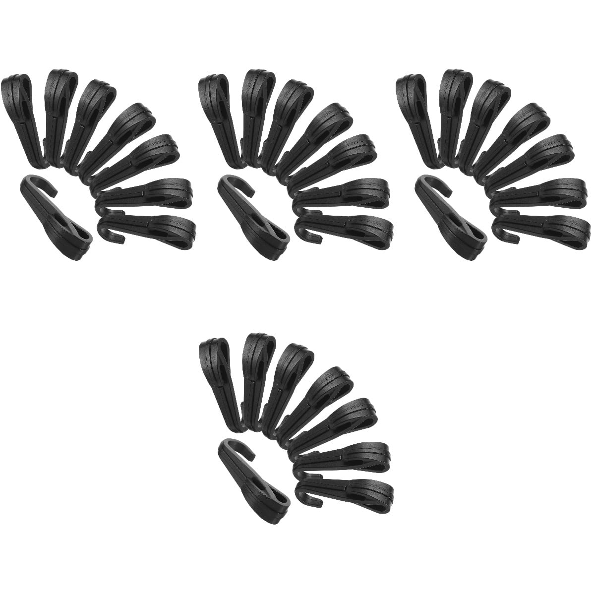 4 Pack Hard Hat Two-way Hook Safety Headlight Clip Work 6.00X2.50X1 ...