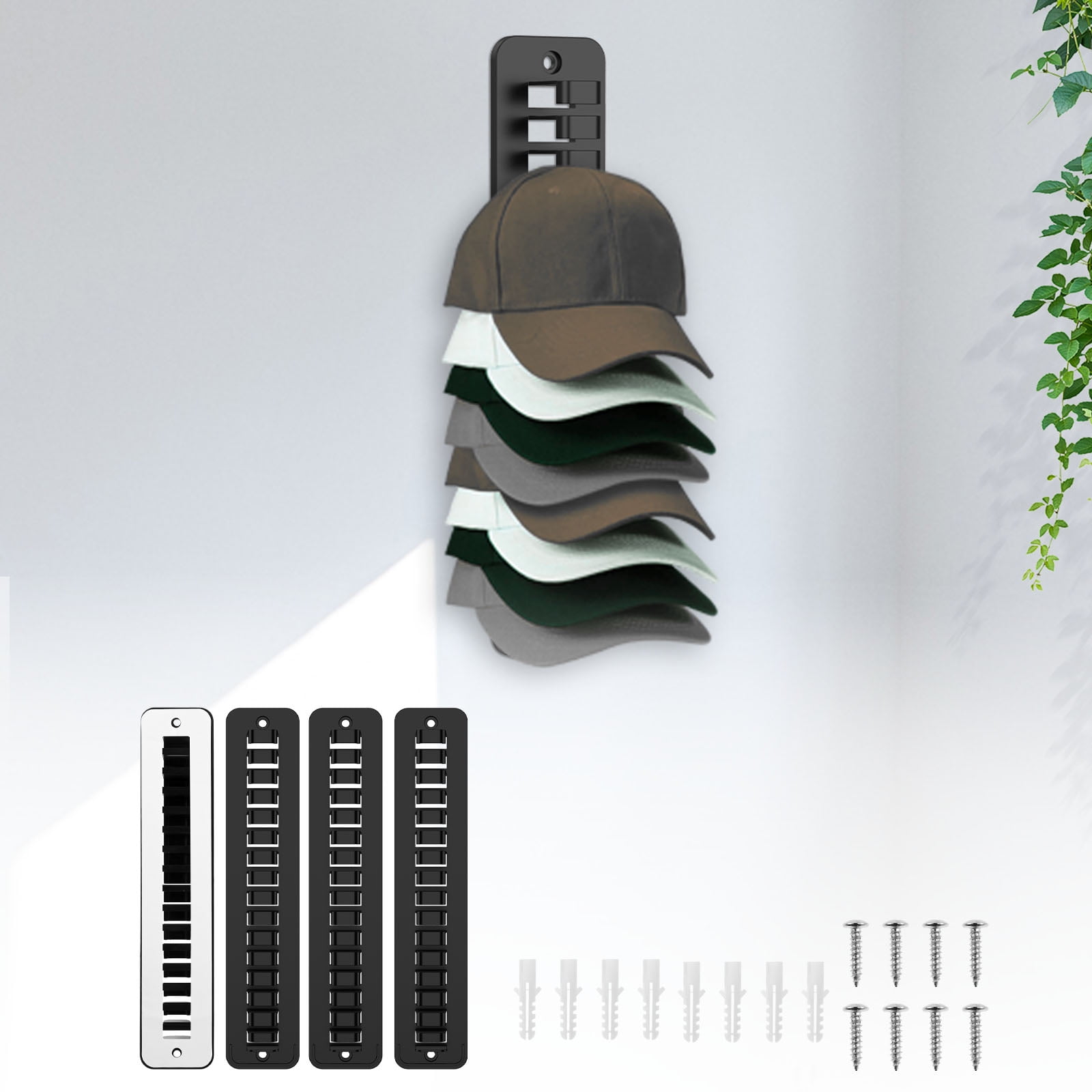 4 Pack Hat Organizer Reusable Plastic Baseball Cap Organizer Space ...