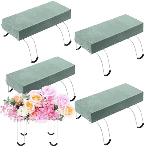 4 Pack Headstone Flower Saddle 12 Inch Grave Saddles for Cemetery ...