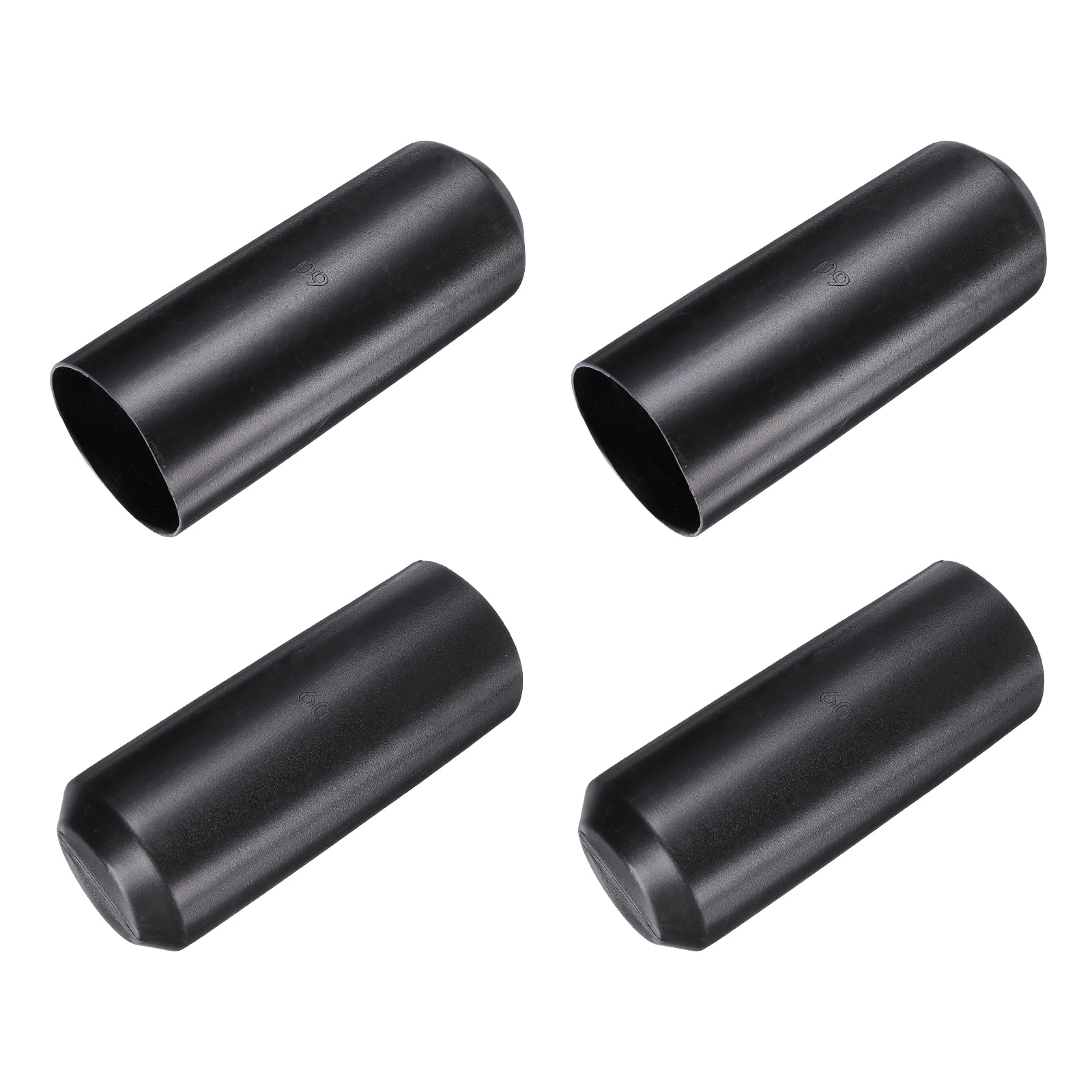 4 Pack Heat Shrink End Cap 60mm ID x 150mm L 1.5:1 Ratio Heat Shrink ...