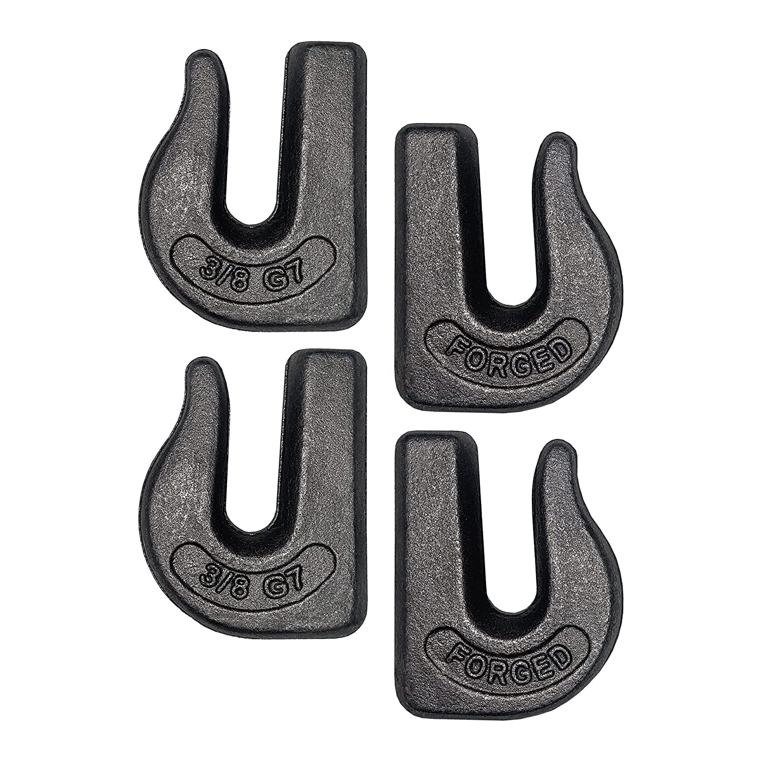 4 Pack Heavy Duty 3/8" Weld On Grab Hook, Grade 70 Clevis Chain Hook ...