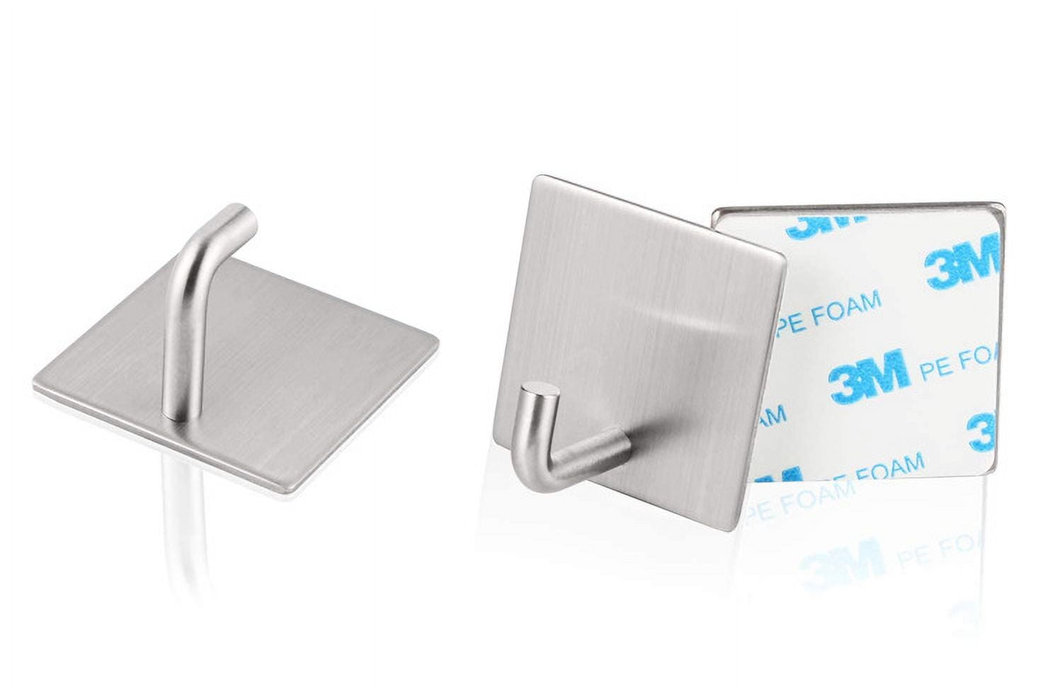 4 Pack Heavy Duty Adhesive Hooks Stick on Wall Hooks Heavy Duty ...